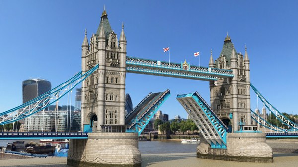 Tower bridge architecture 3D model - TurboSquid 1574638