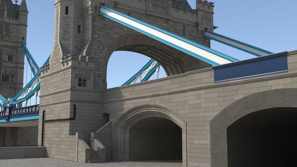 Tower bridge architecture 3D model - TurboSquid 1574638