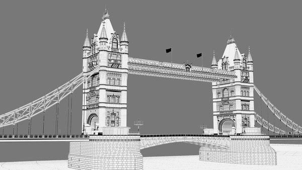 Tower bridge architecture 3D model - TurboSquid 1574638
