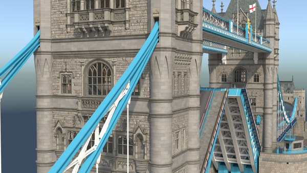 Tower bridge architecture 3D model - TurboSquid 1574638