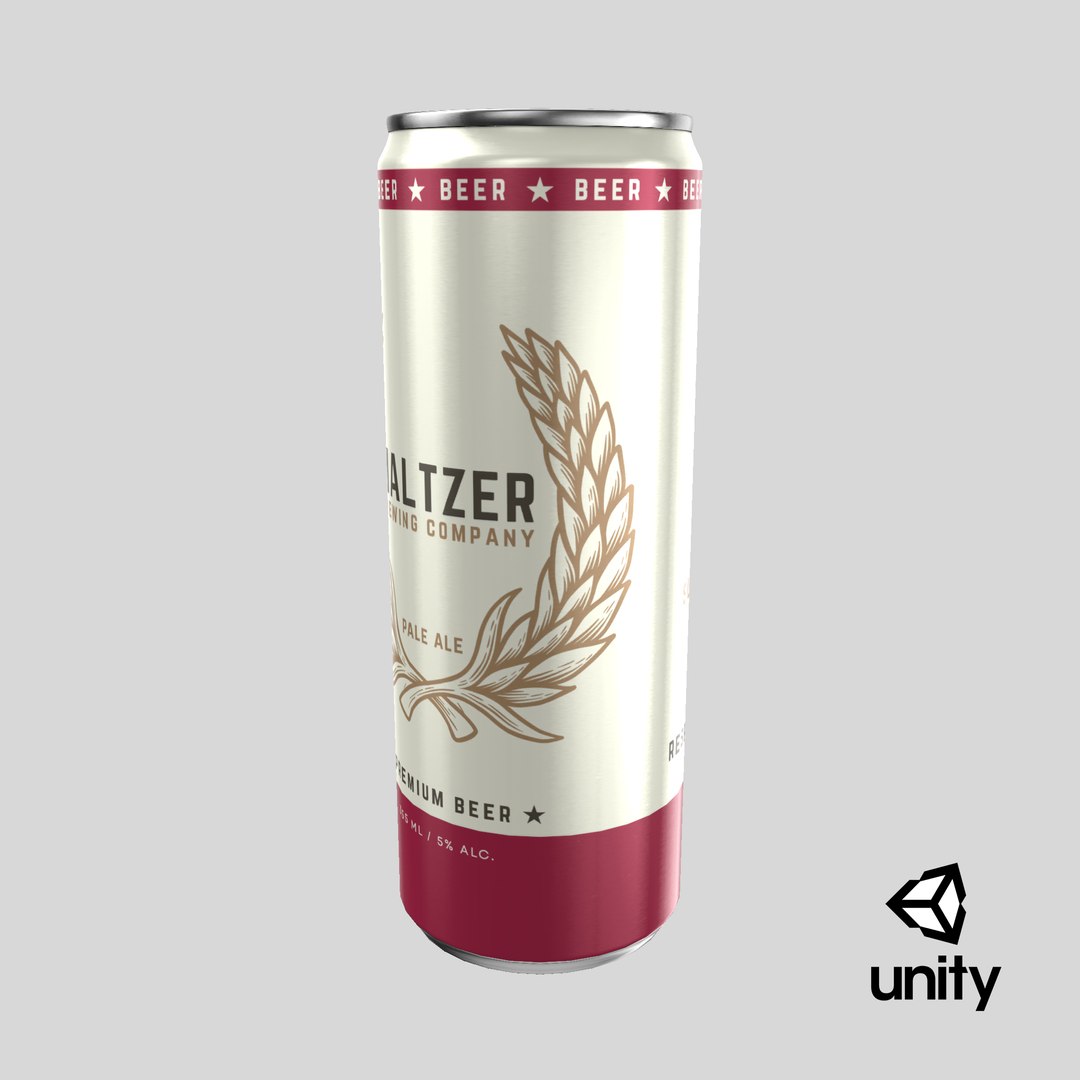 Sleek Beer Can 355ml 3D Model - TurboSquid 2388975