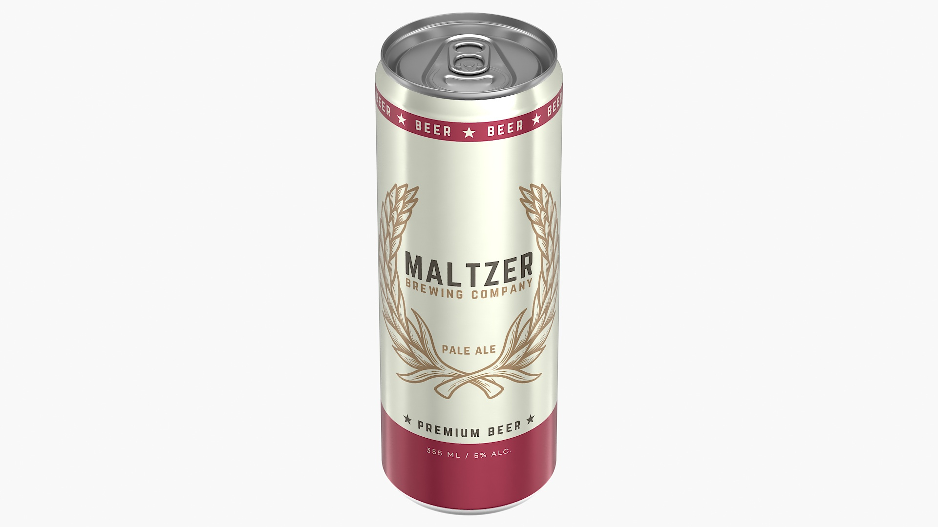 Sleek Beer Can 355ml 3D Model - TurboSquid 2388975