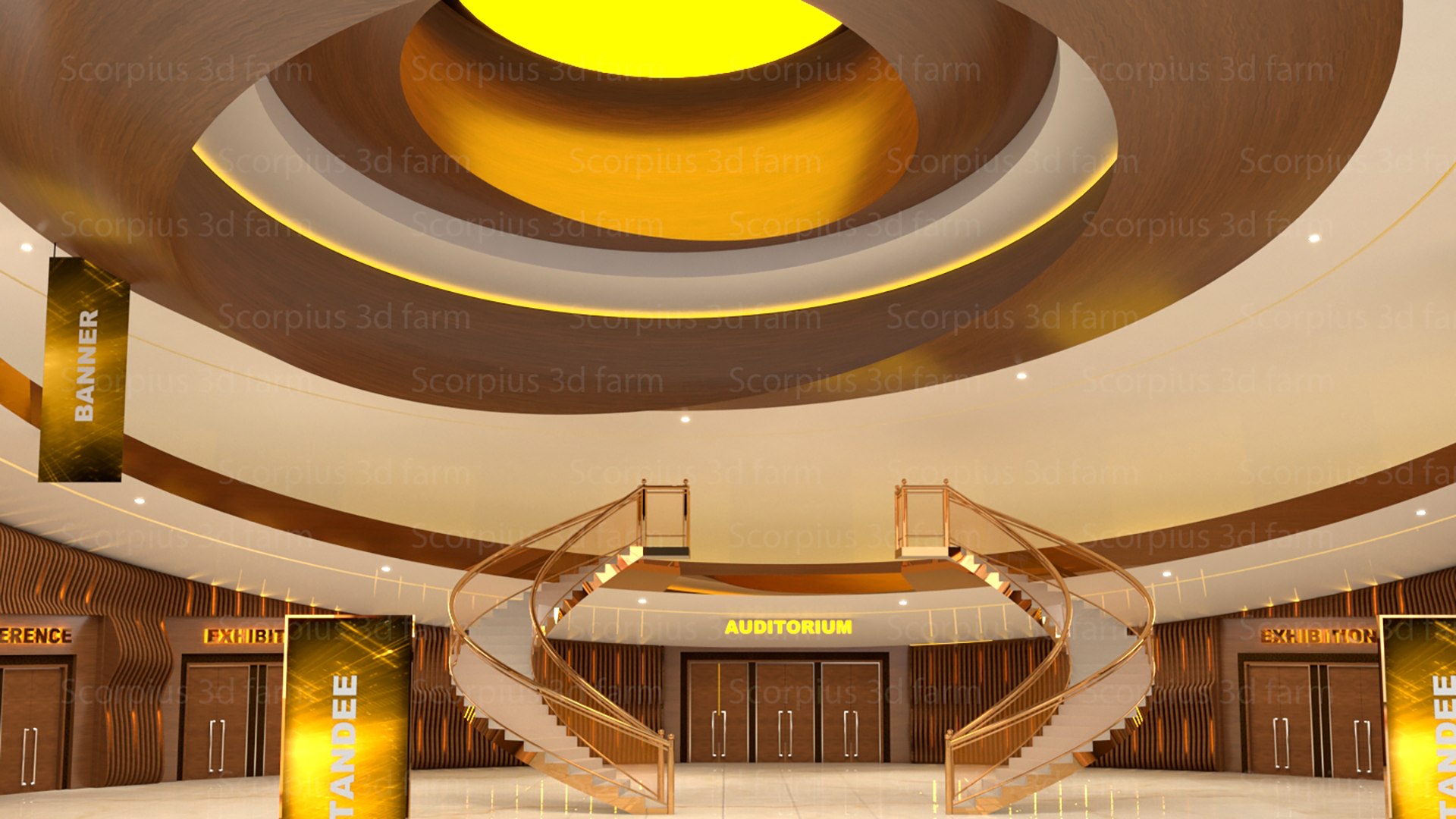 3D Virtual Lobby Model - TurboSquid 1836840
