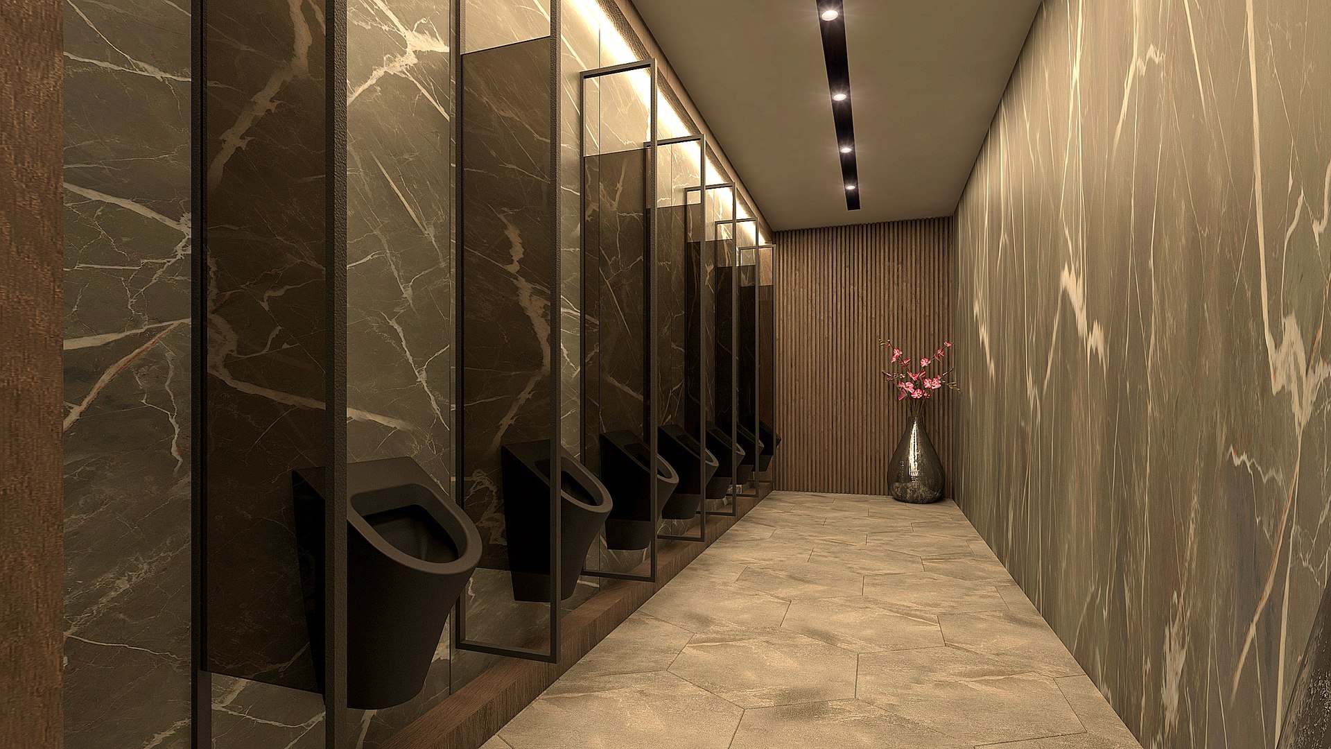 Luxury Restaurant Restroom 3D Model - TurboSquid 1942261