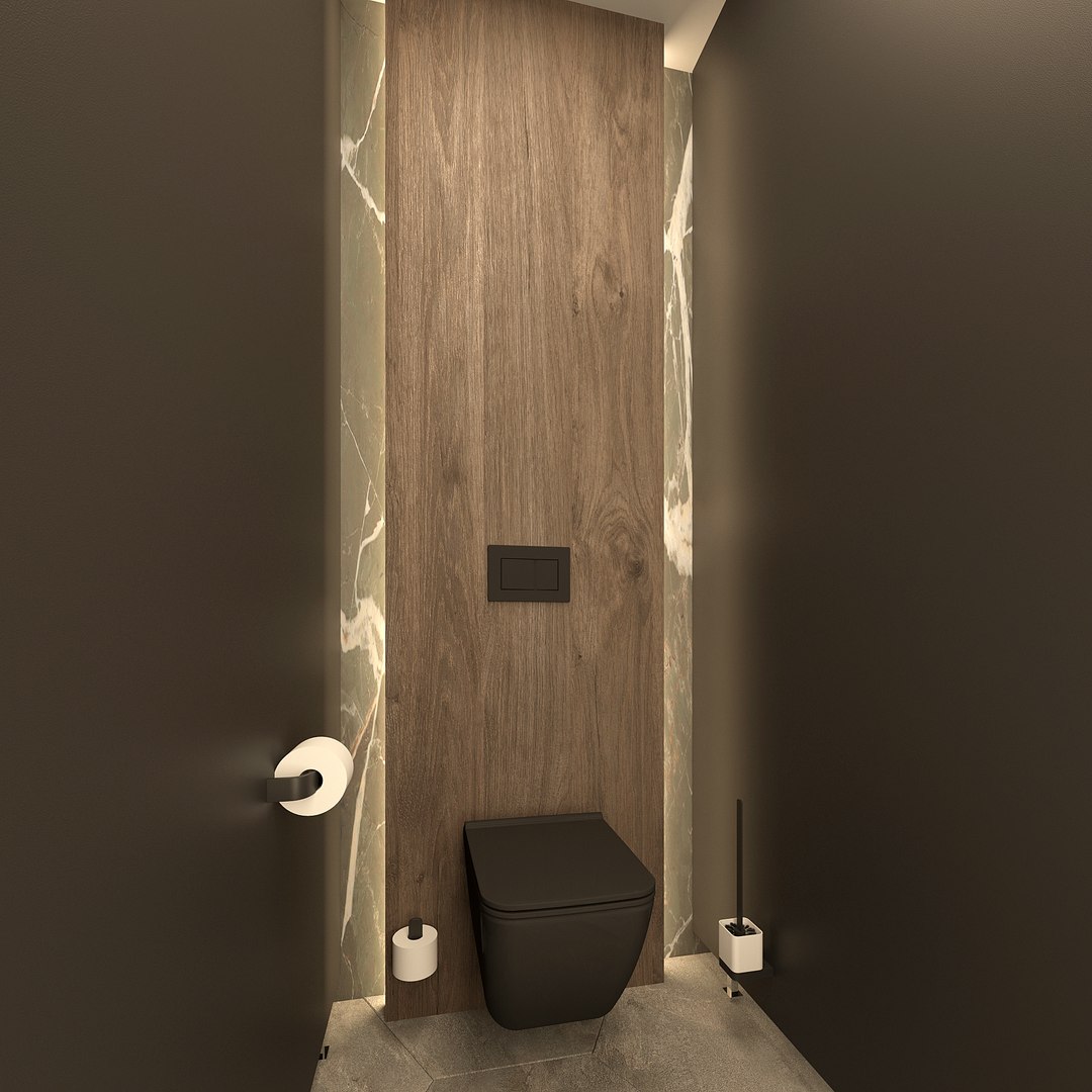 Luxury Restaurant Restroom 3D Model - TurboSquid 1942261