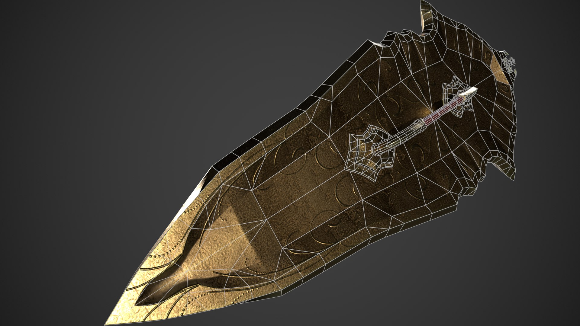 Fantasy Oblong Shield 3D - TurboSquid 2133363