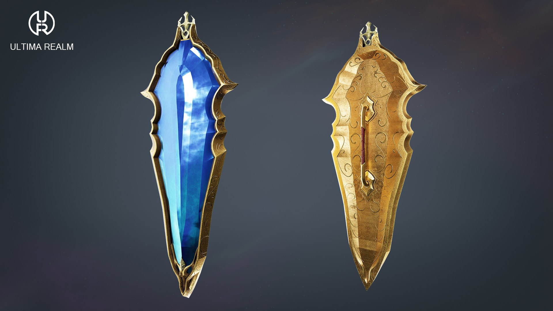 Fantasy Oblong Shield 3D - TurboSquid 2133363