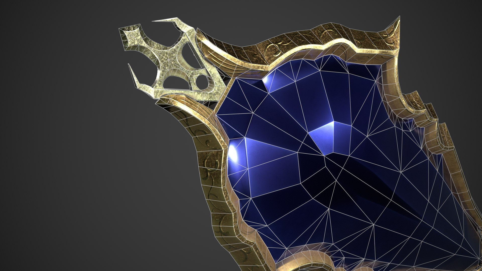 Fantasy Oblong Shield 3D - TurboSquid 2133363