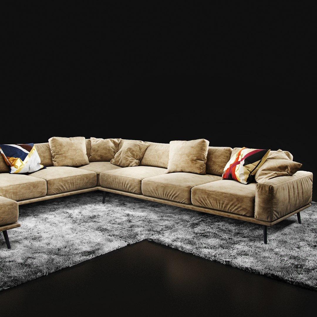 3d Model Sofa Boconcept Carlton