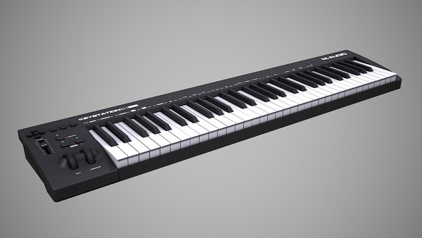 MIDI Keyboard Synthesizer 3D model - TurboSquid 1849378