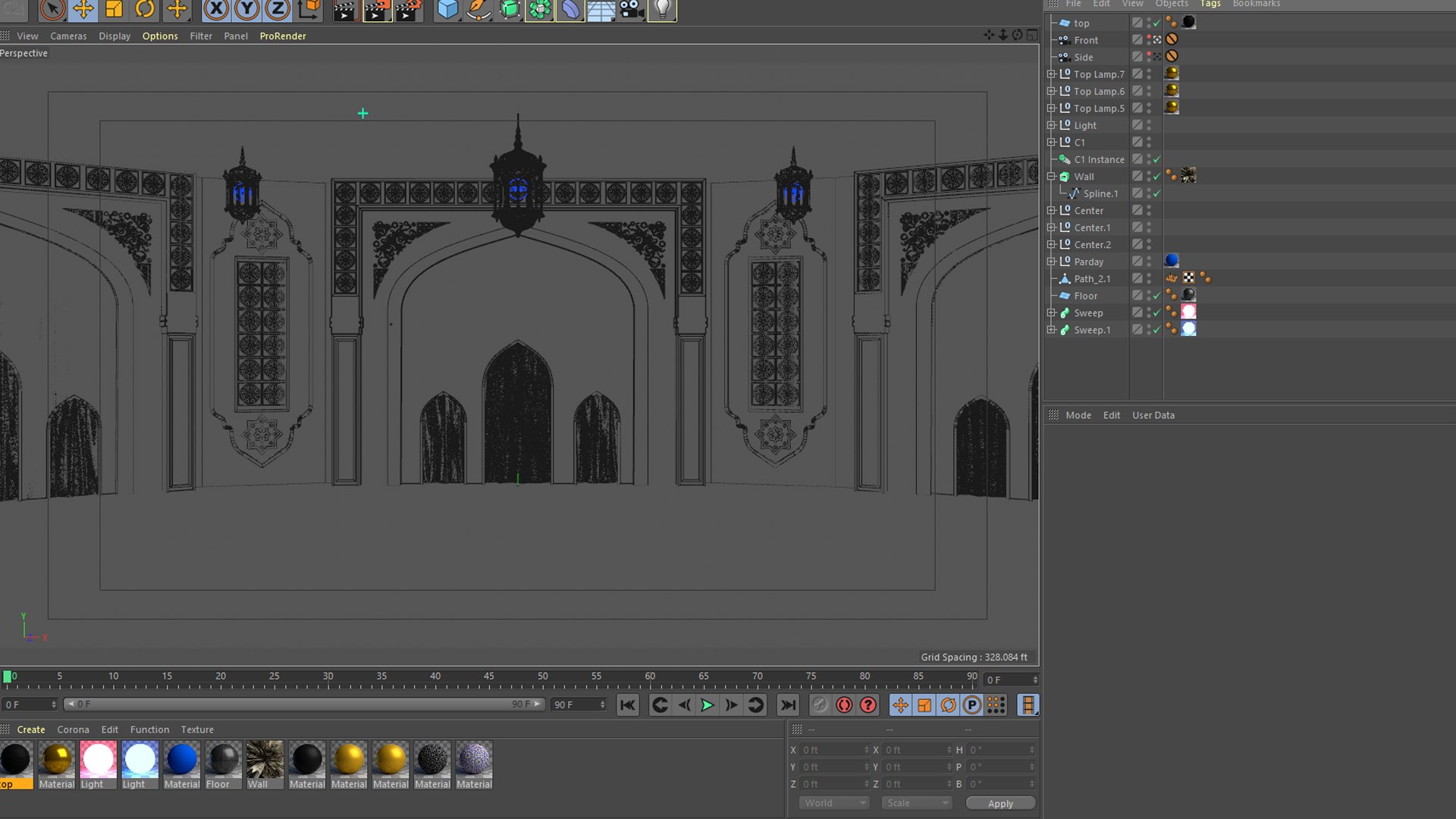 Islamic Virtual Set 3D Model - TurboSquid 1876708