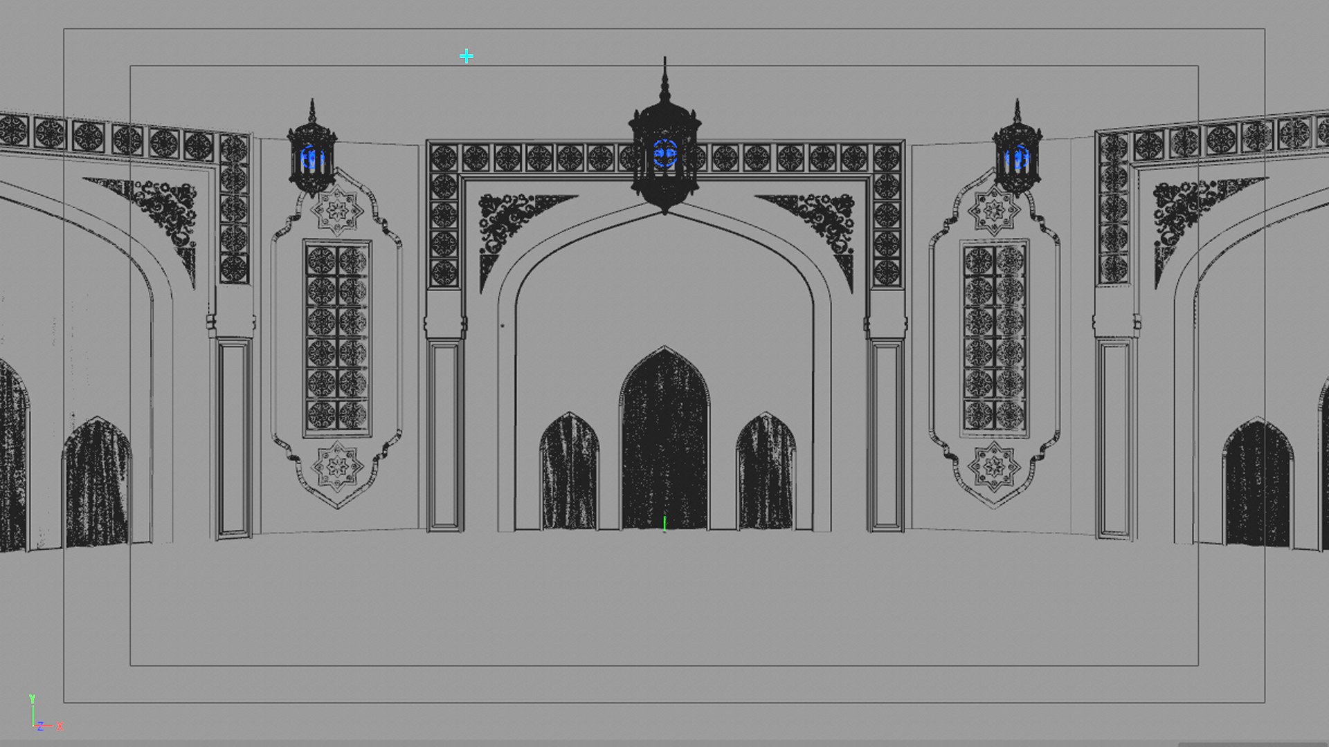 Islamic Virtual Set 3D Model - TurboSquid 1876708