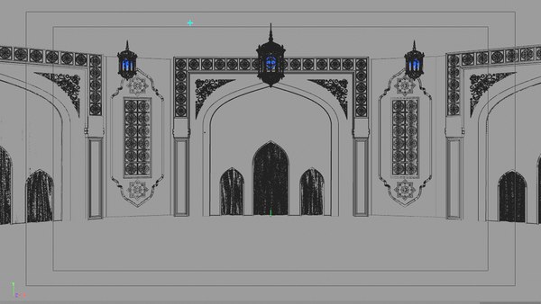 Islamic virtual set Modelo 3D - TurboSquid 1876708