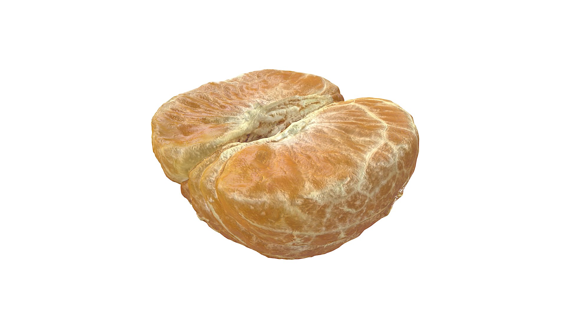 Orange without peel half with low and high poly 3D - TurboSquid 2014395