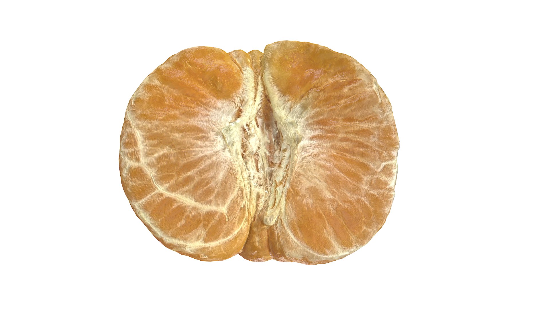 Orange without peel half with low and high poly 3D - TurboSquid 2014395
