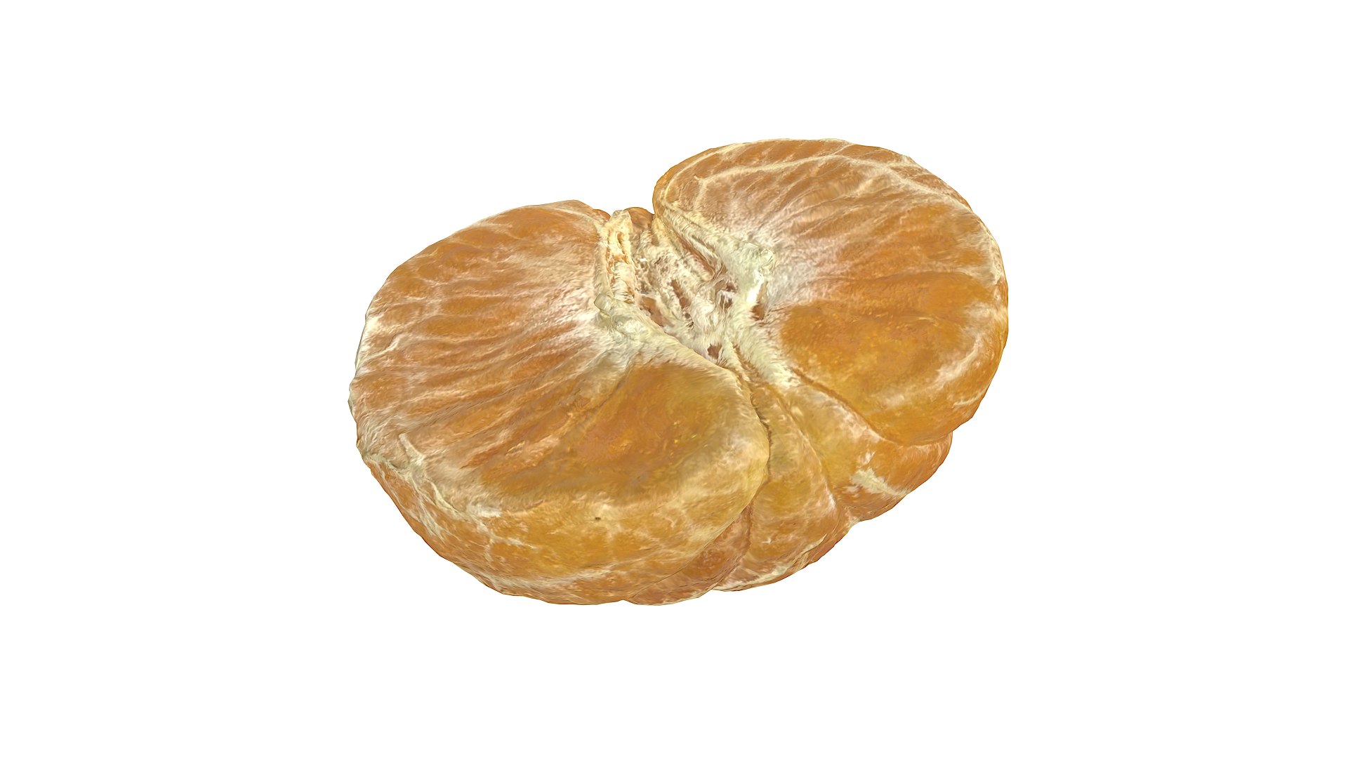 Orange without peel half with low and high poly 3D - TurboSquid 2014395