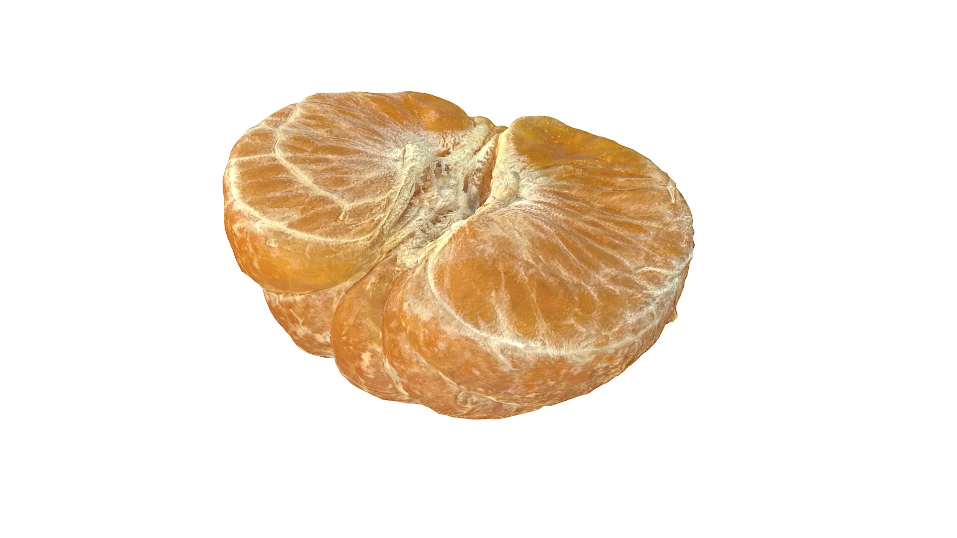 Orange without peel half with low and high poly 3D - TurboSquid 2014395