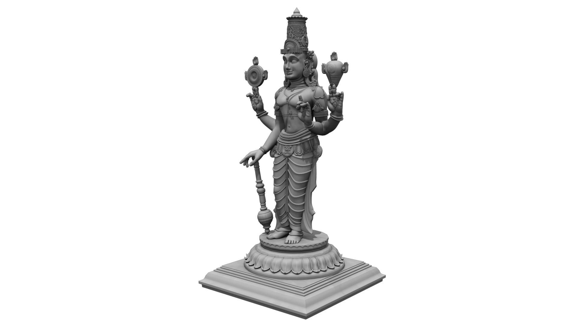 Vishnu Final 3D Model - TurboSquid 1963707
