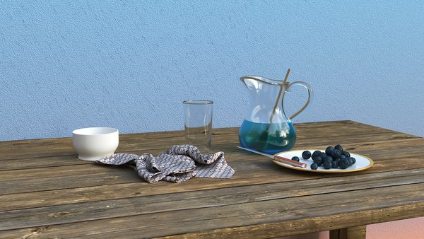 Food table 3D model - TurboSquid 1542781