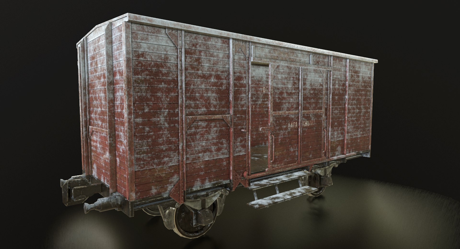 3D Soviet Union Winter Railroad Model - TurboSquid 1257999