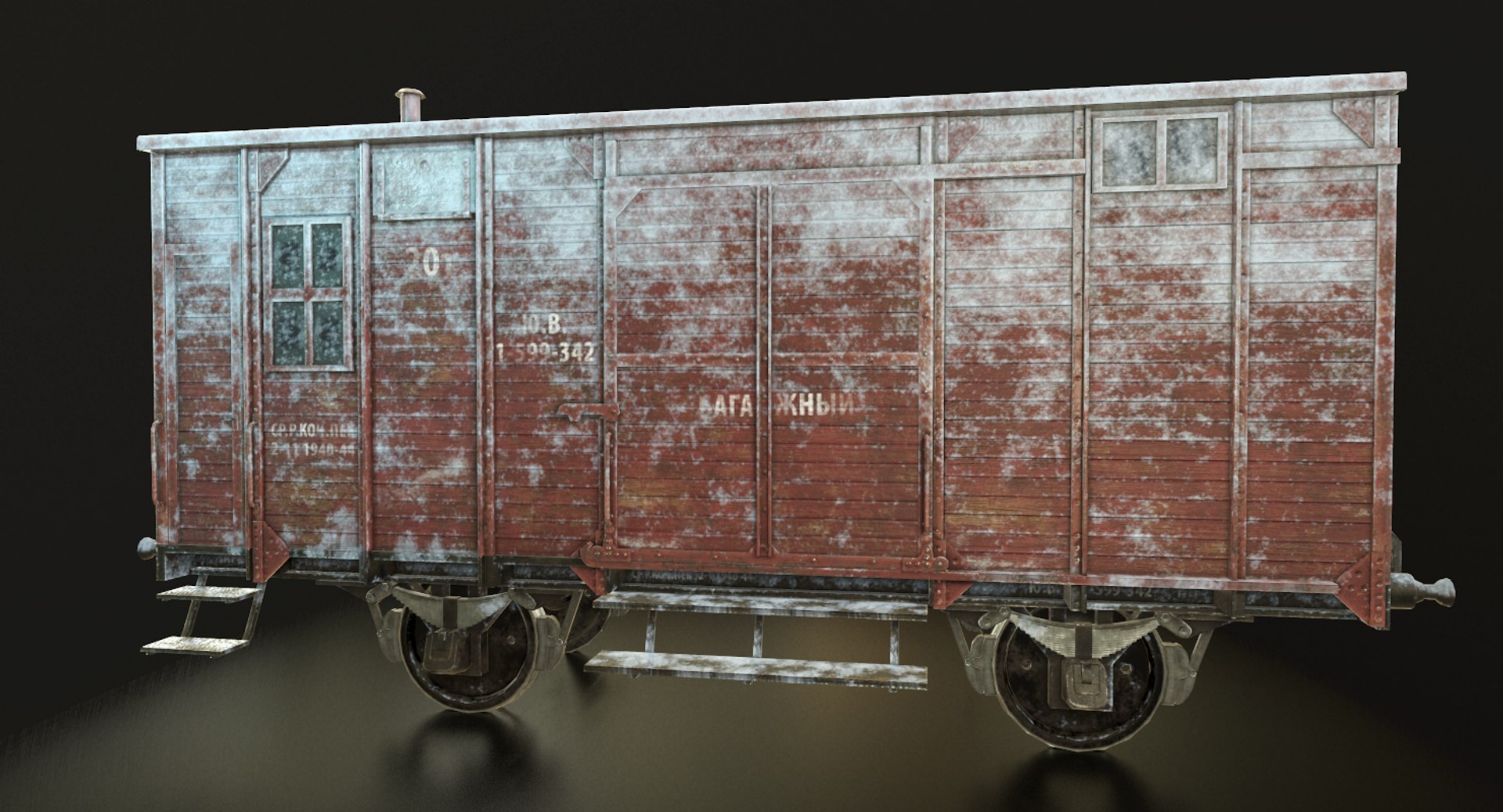 3D Soviet Union Winter Railroad Model - TurboSquid 1257999