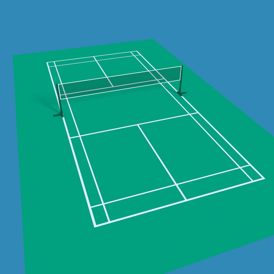 3D Badminton Court - TurboSquid 1189836