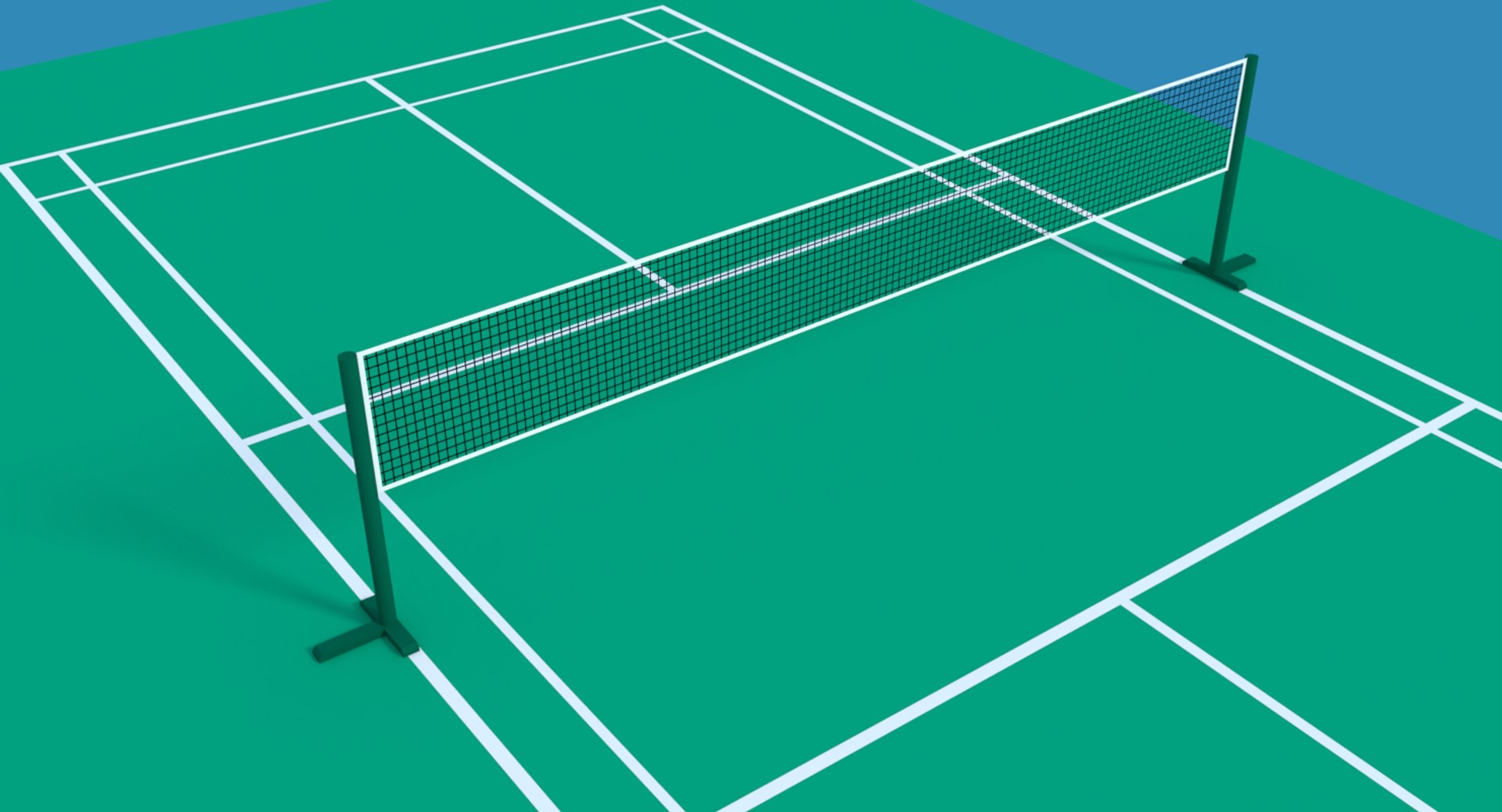 3D Badminton Court - TurboSquid 1189836