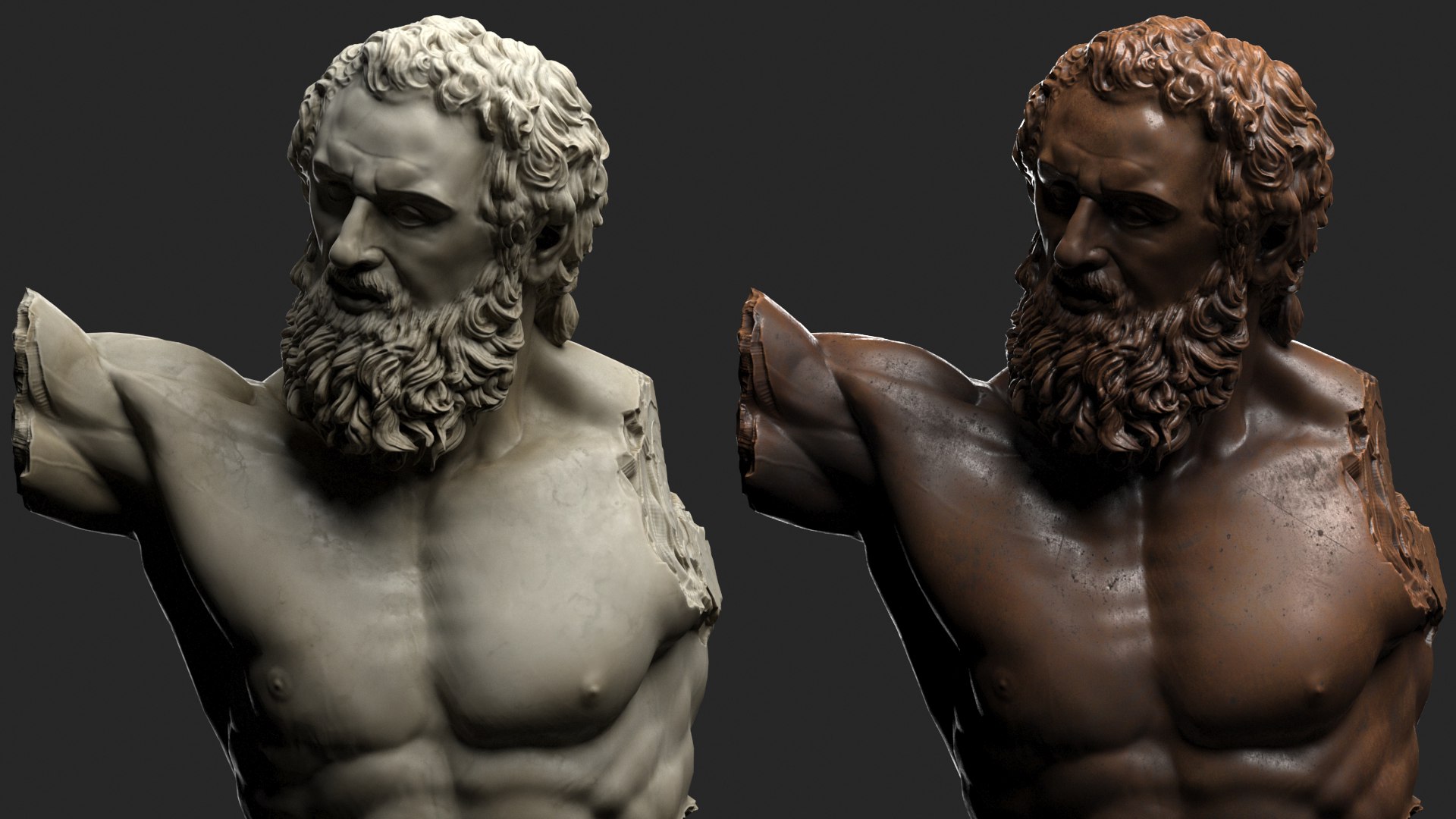 3d Model Of Atlas Bust