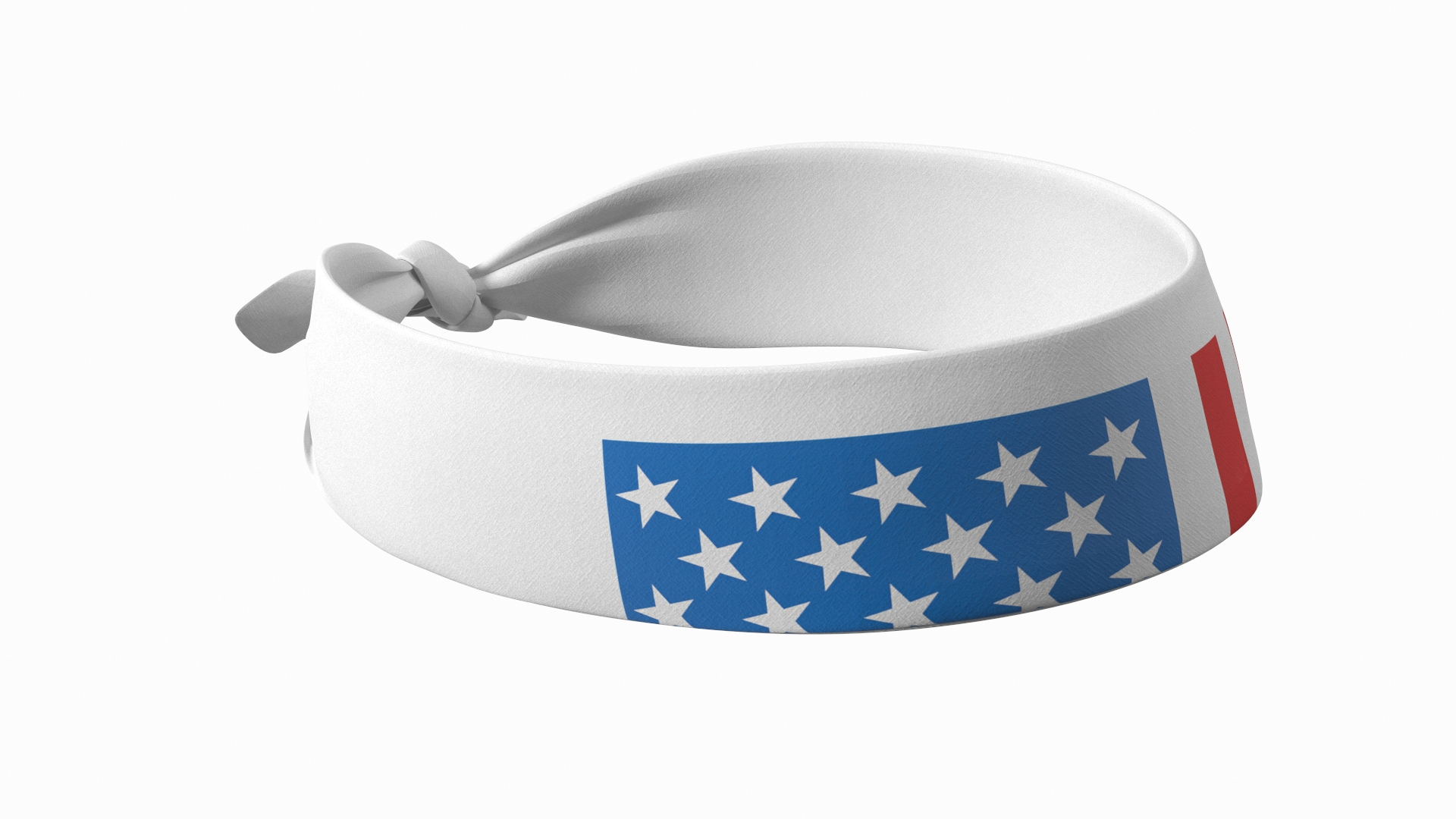 USA Flag Bandana Headband 3D Model - TurboSquid 1860954