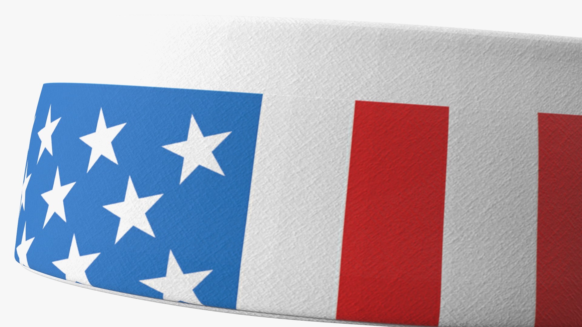 USA Flag Bandana Headband 3D model - TurboSquid 1860954
