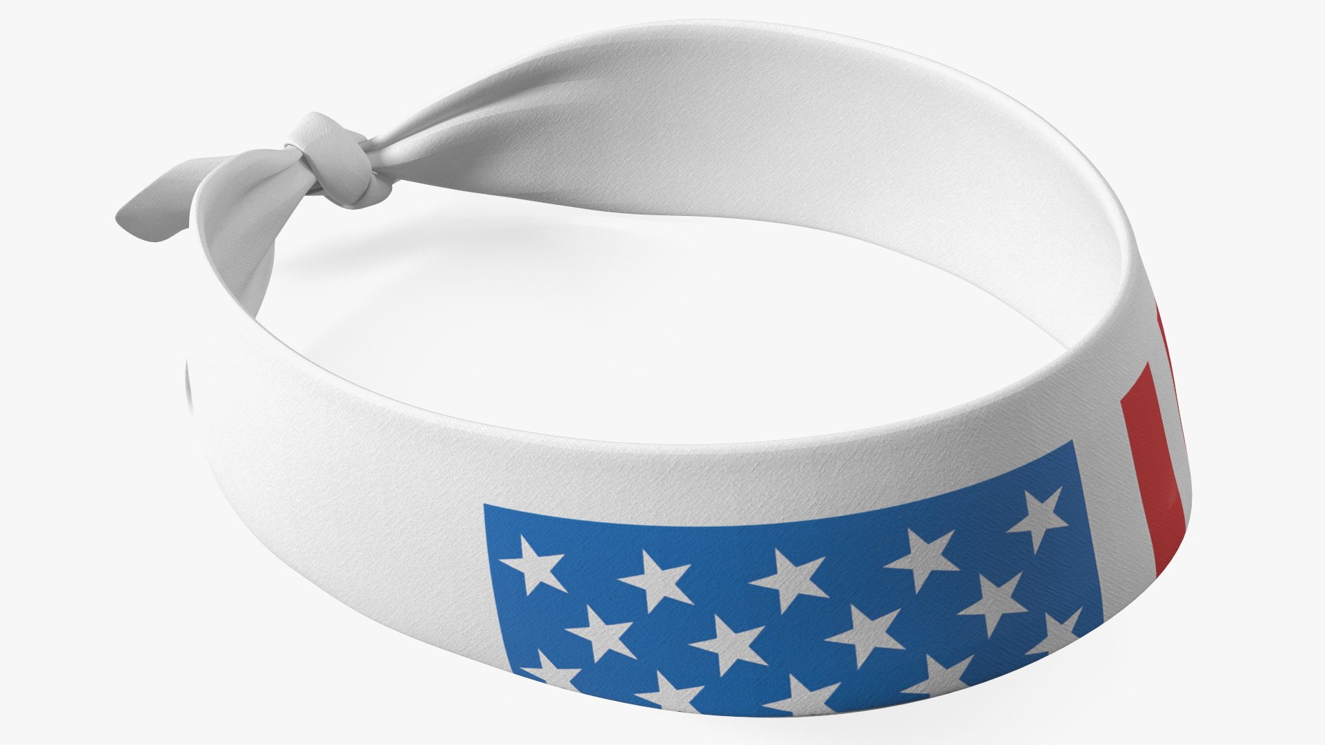 USA Flag Bandana Headband 3D model - TurboSquid 1860954