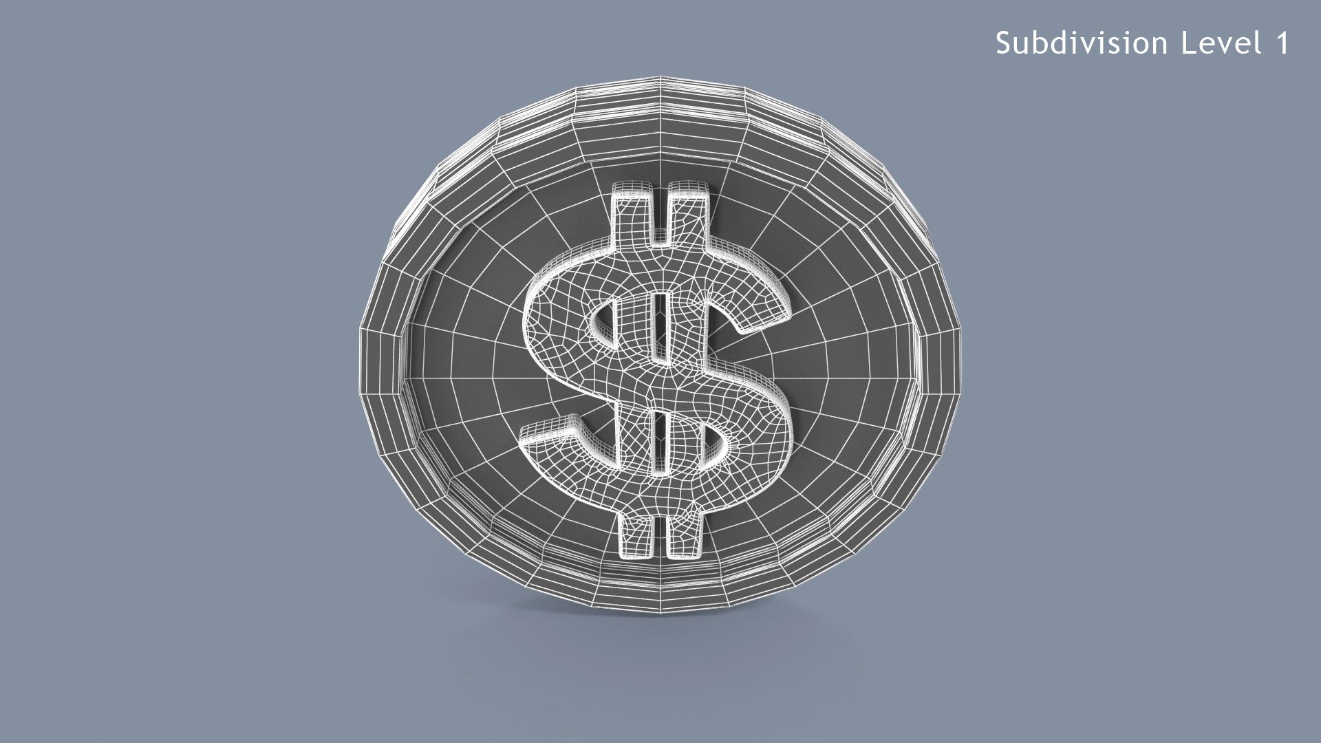 3D DollarcoinSymbolGoldGold - TurboSquid 1949644