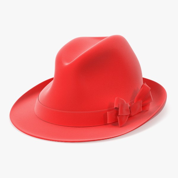 Red Hat with Bow 3D model - TurboSquid 1926486