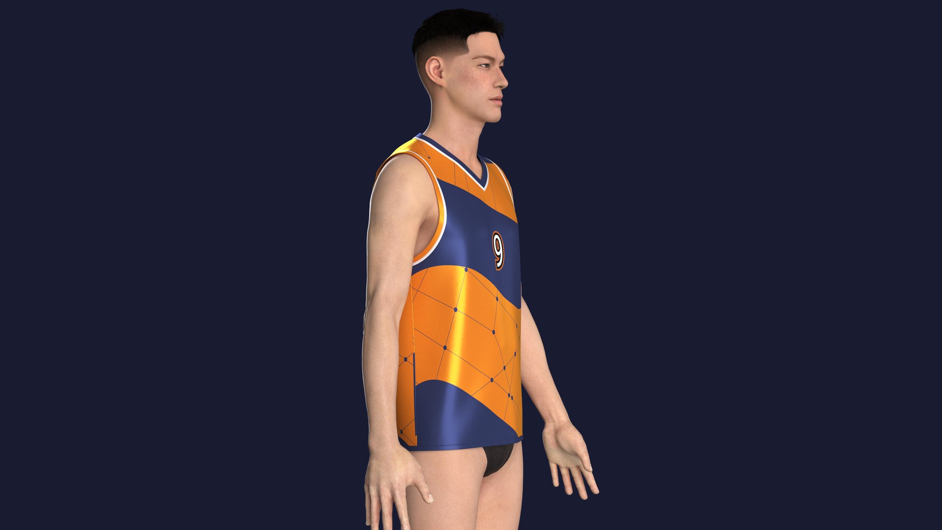 3D Model Basketball Jersey Player 09 - TurboSquid 2229010