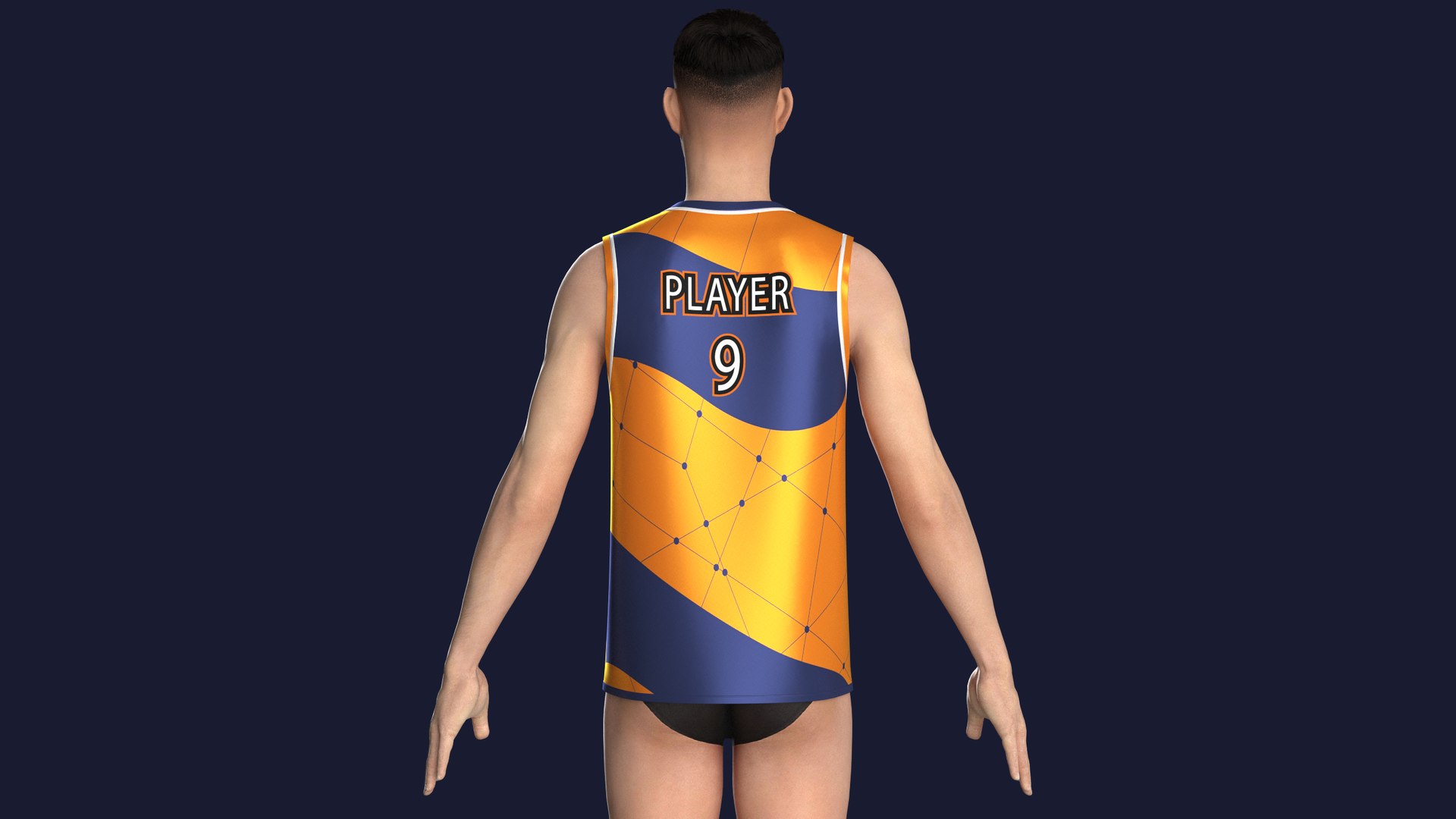 3D Model Basketball Jersey Player 09 - TurboSquid 2229010