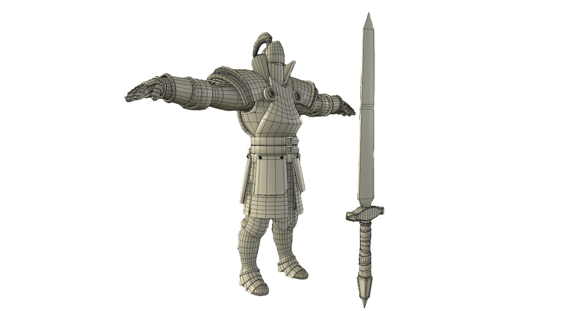 3D Knight Character Rigged For Game Project - TurboSquid 2220631
