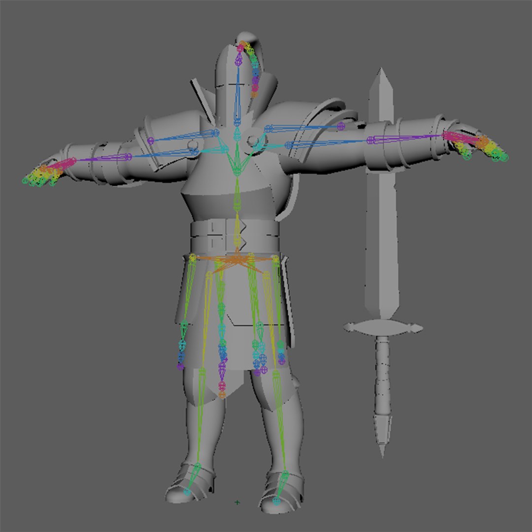 3D Knight Character Rigged For Game Project - TurboSquid 2220631