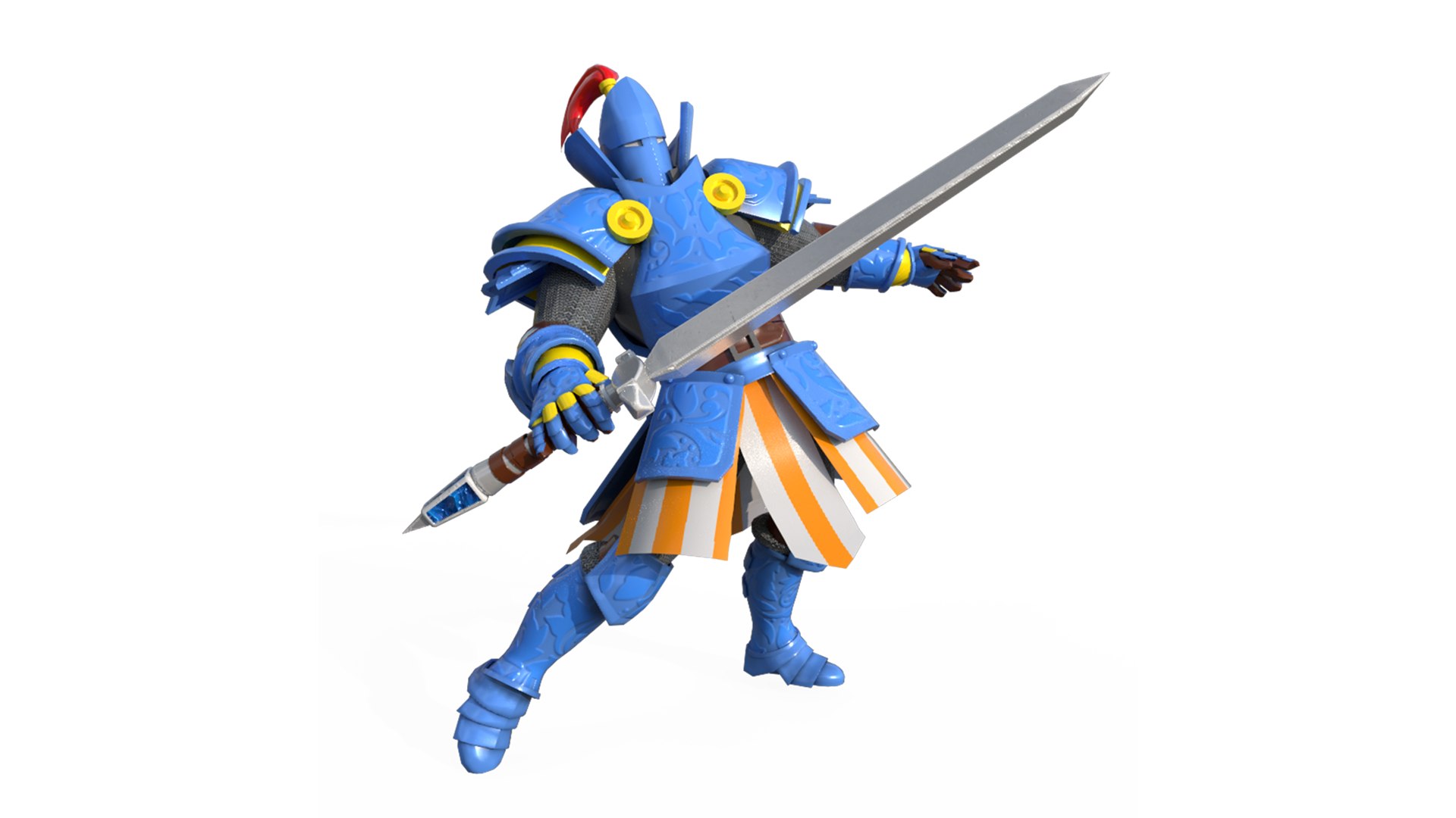 3D Knight Character Rigged For Game Project - TurboSquid 2220631