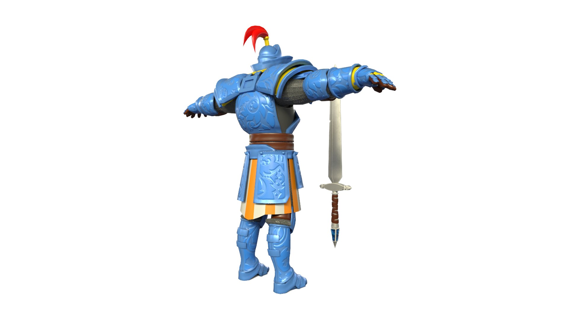 3D Knight Character Rigged For Game Project - TurboSquid 2220631