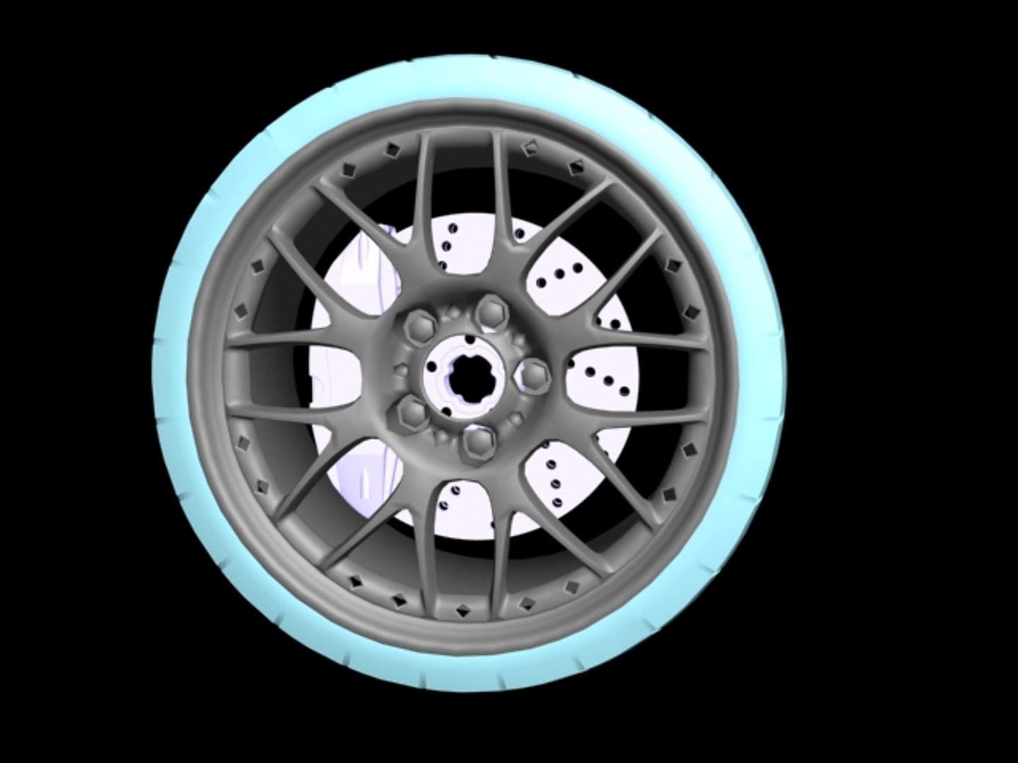 3d Rim Tire Bbs Model