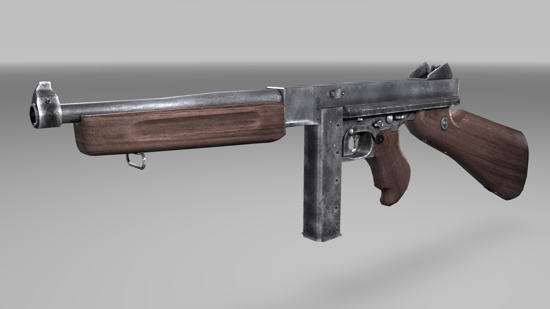 3D WWII Thompson SMG - TurboSquid 2179531