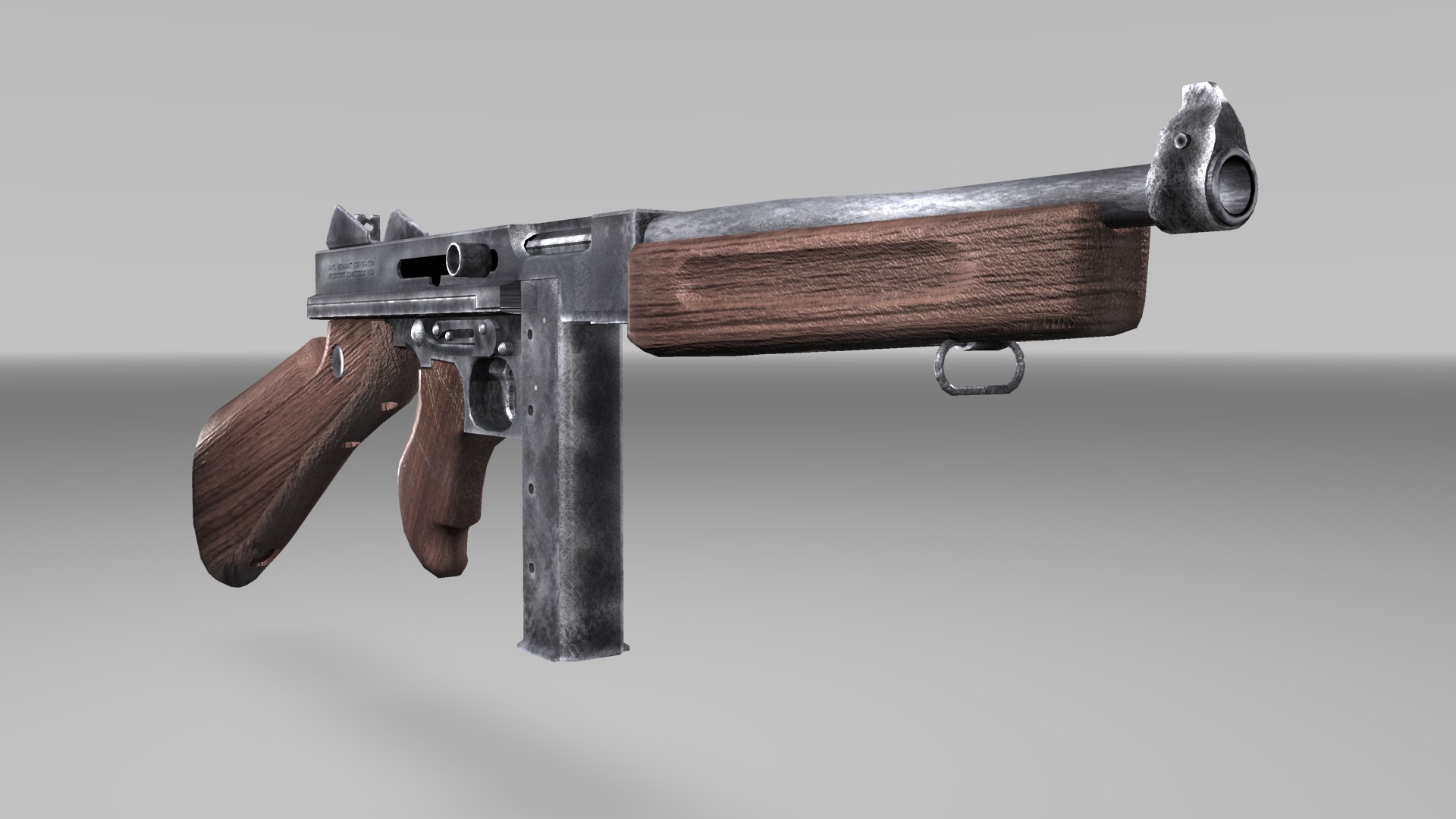 3D WWII Thompson SMG - TurboSquid 2179531