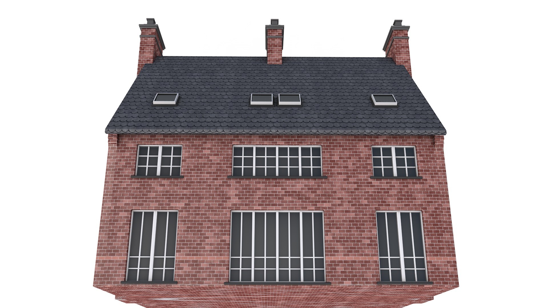 English Brick House Model - TurboSquid 1902234