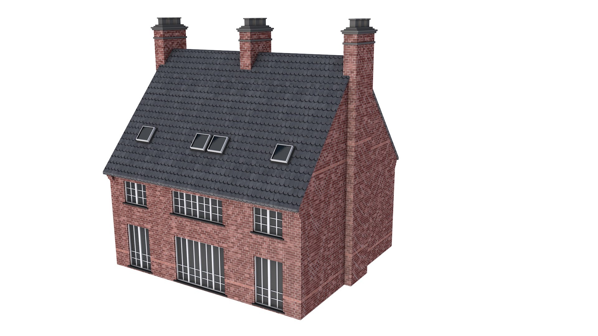 English Brick House Model - TurboSquid 1902234