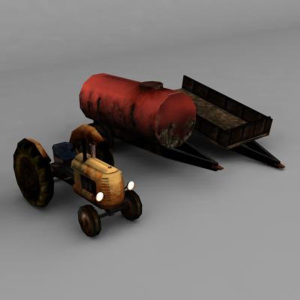 tractor trailers 3d model