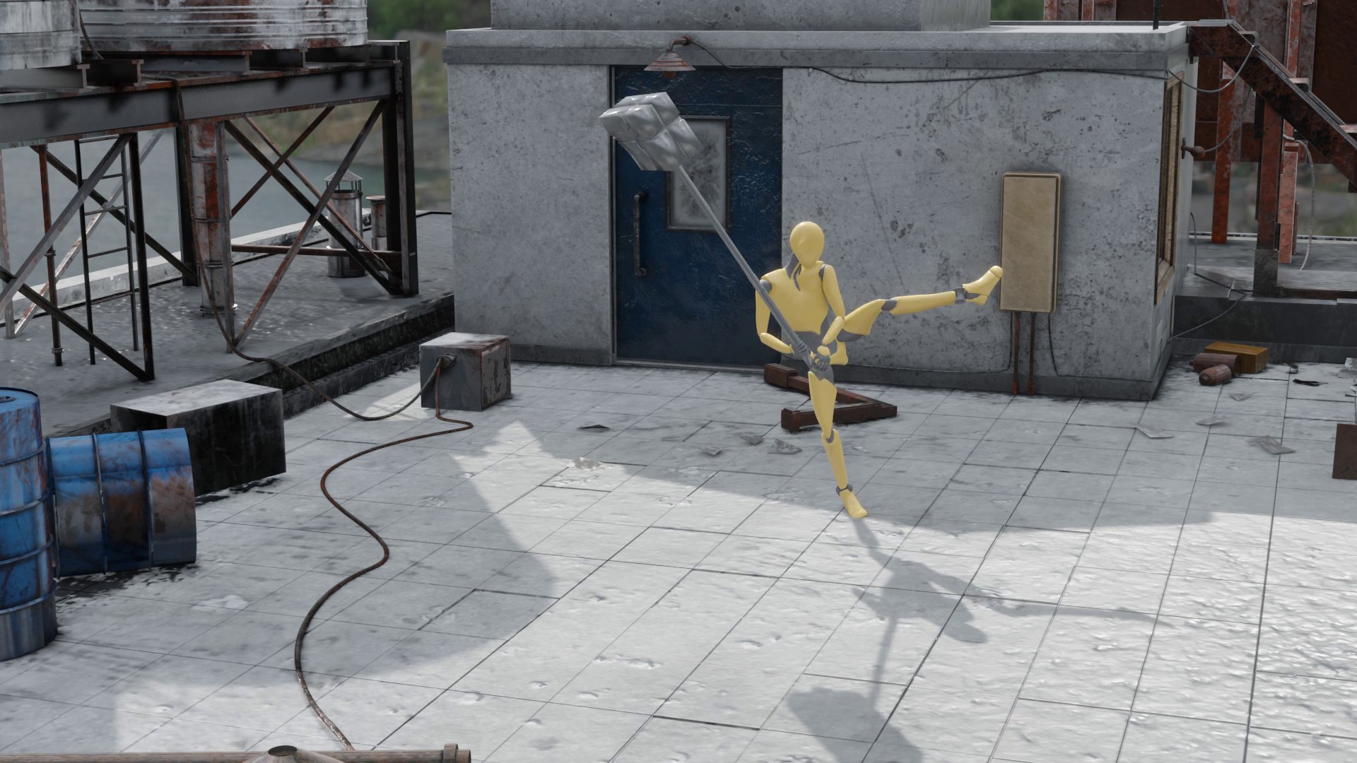 3D Giant Hammer Animations - Motion Cast18 Vol2 - TurboSquid 2287463