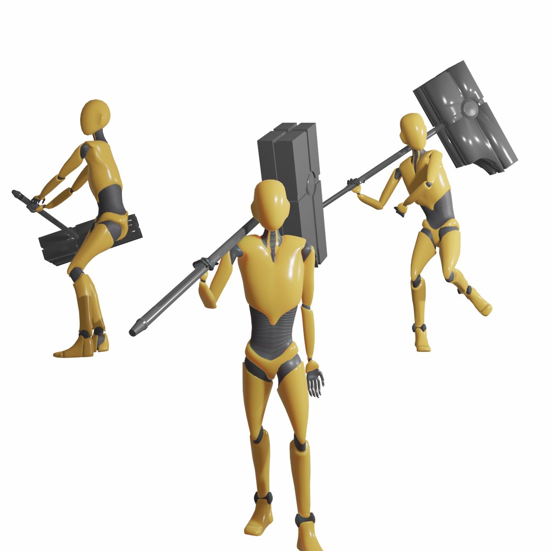 3D Giant Hammer Animations - Motion Cast18 Vol2 - TurboSquid 2287463