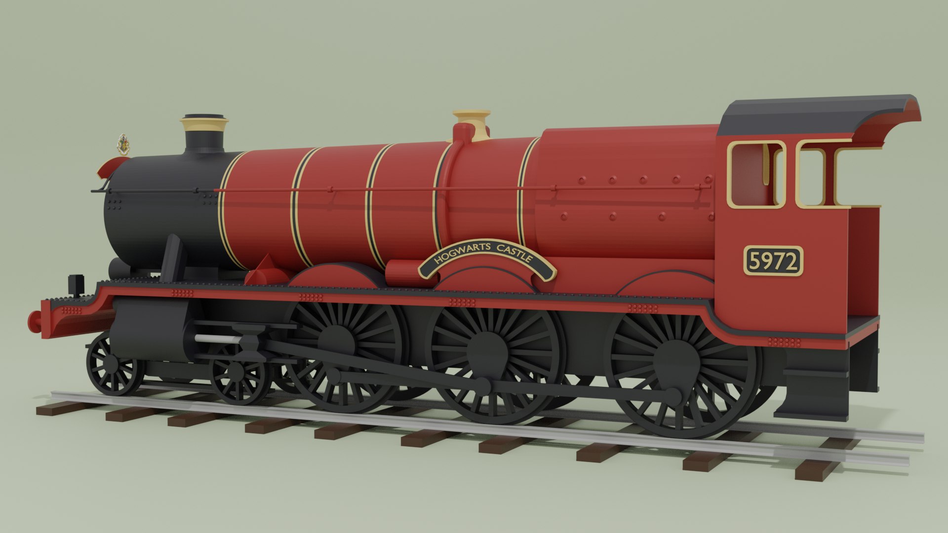 Hogwarts Express Model - TurboSquid 2311036