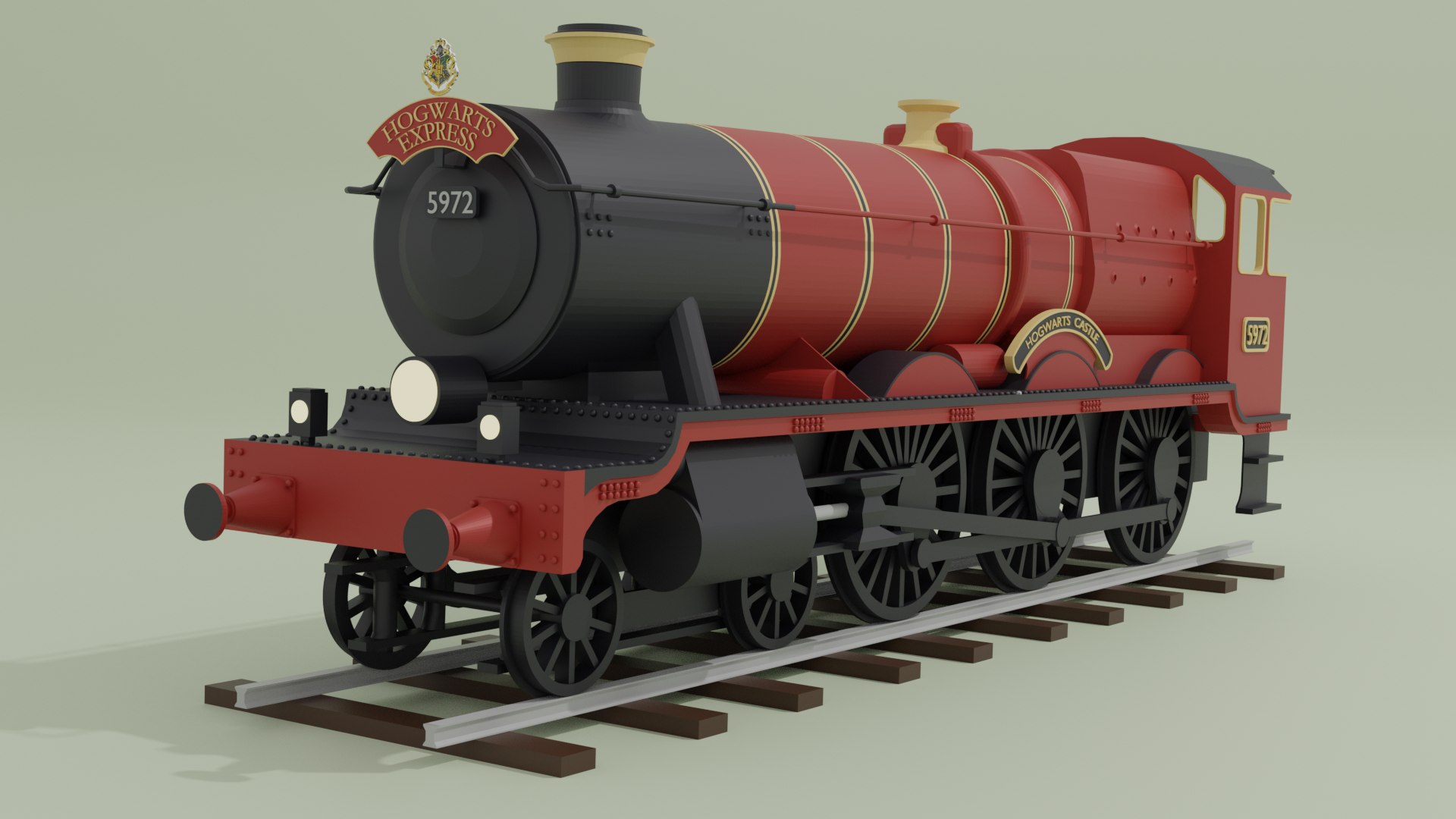 Hogwarts Express Model - TurboSquid 2311036