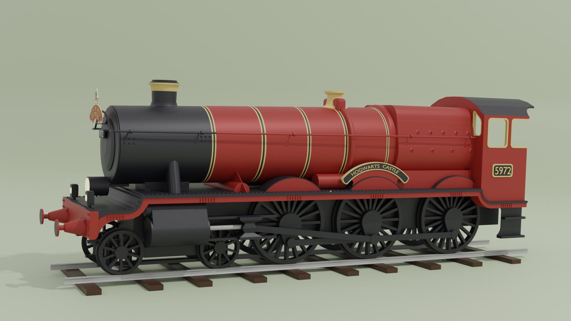 Hogwarts Express Model - TurboSquid 2311036